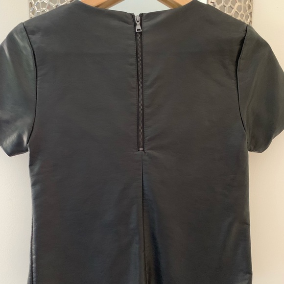 Express | Tops | Pleather Top By Express | Poshmark